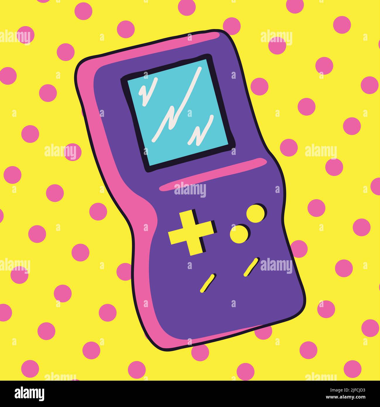 90s gamepad retro Stock Vector Image & Art - Alamy