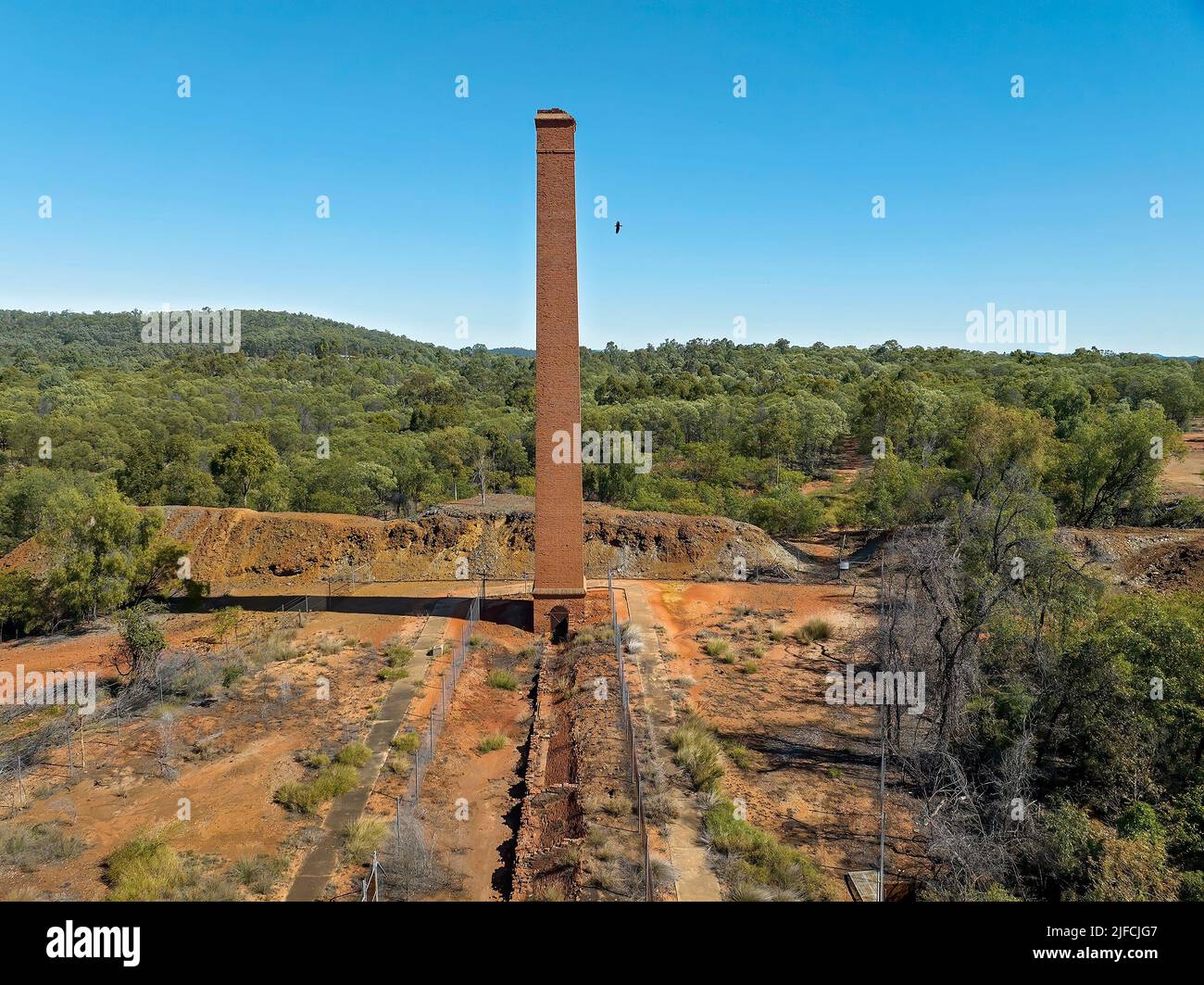 Copperfield chimney restored as a tourist attraction. All that is left ...