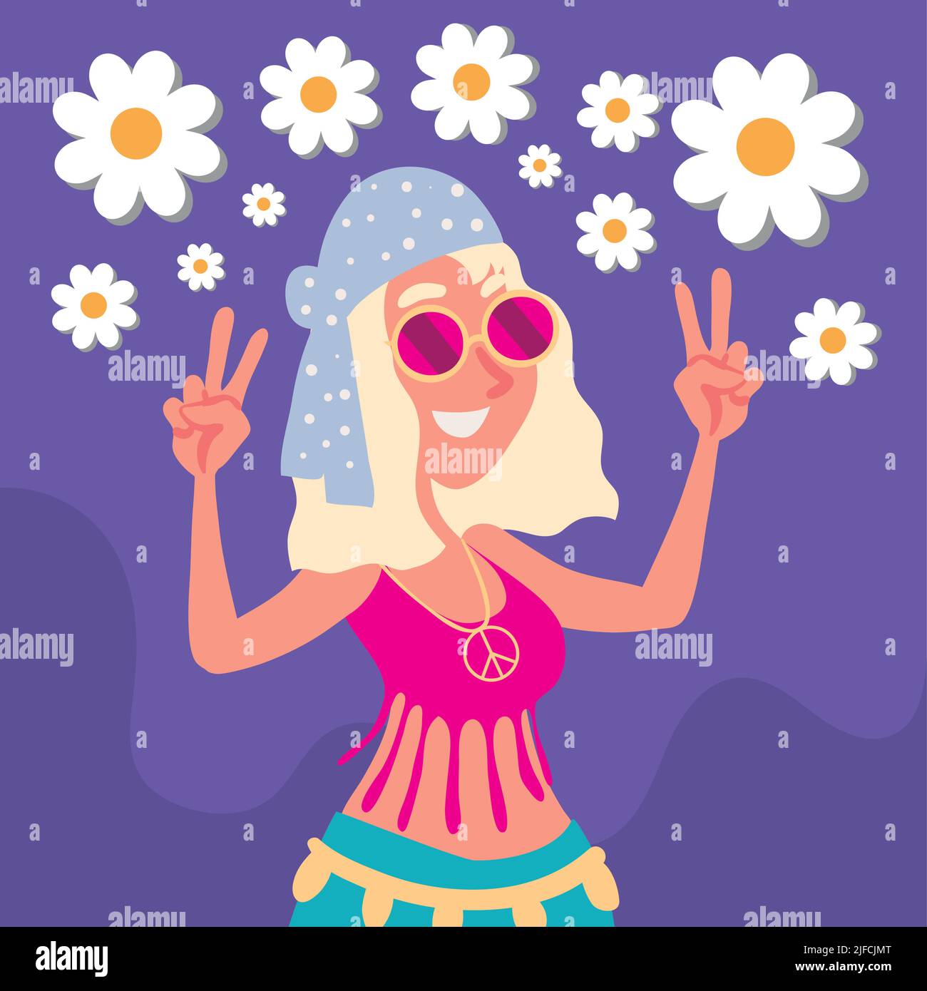 Positive good looking woman Stock Vector Images - Alamy