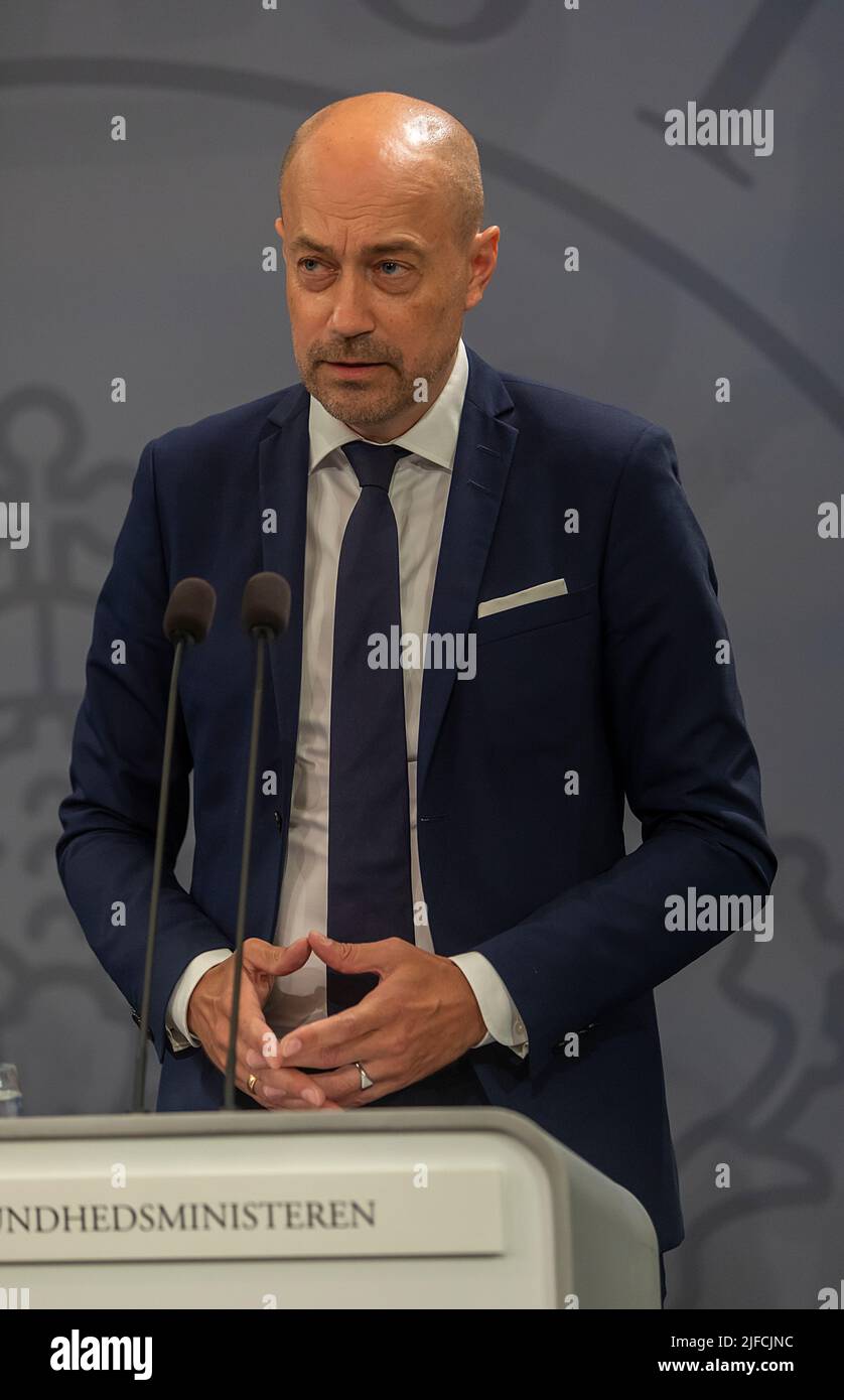 COPENHAGEN, DENMARK - JULY 01, 2022: Minister for Health, Magnus ...