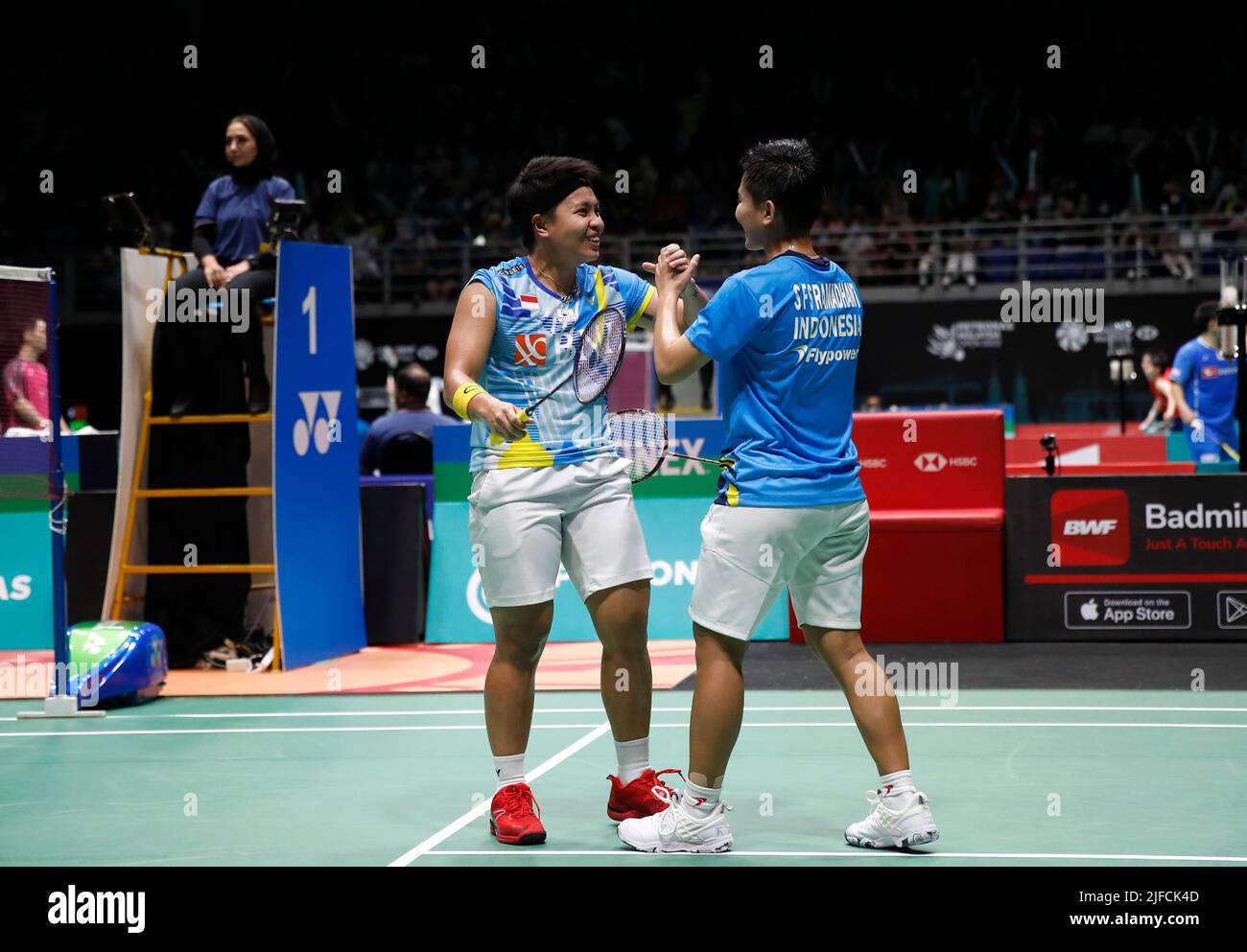 Kuala Lumpur, Malaysia. 01st July, 2022. Apriyani Rahayu and Siti Fadia ...