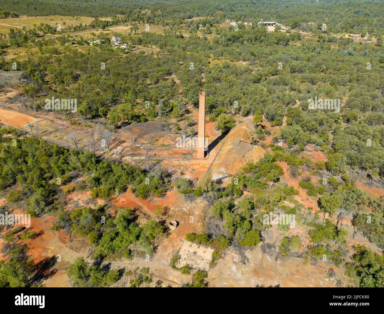 Copperfield chimney restored as a tourist attraction. All that is left ...