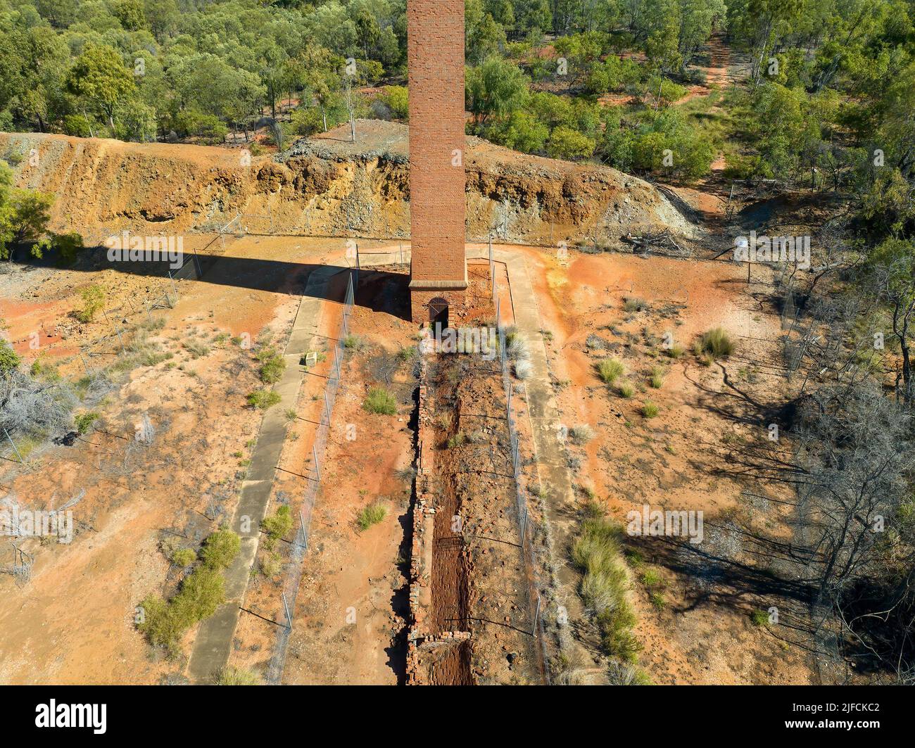 Copperfield chimney restored as a tourist attraction. All that is left ...