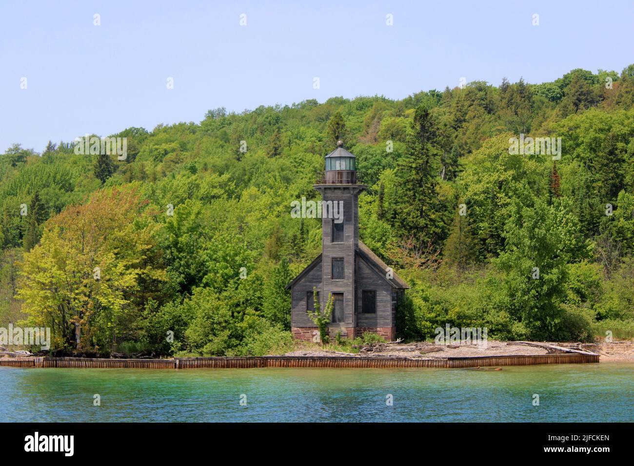 The Grand Island East Channel Lighthouse by the Lake Superior ...