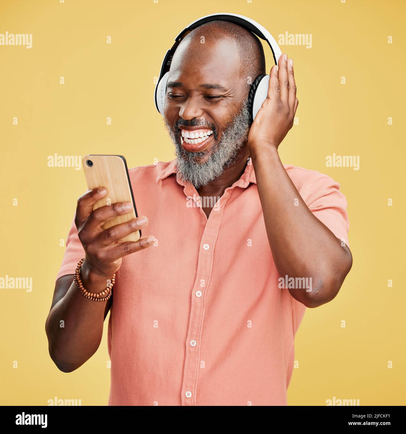 Positive bald african man typing hi-res stock photography and images ...