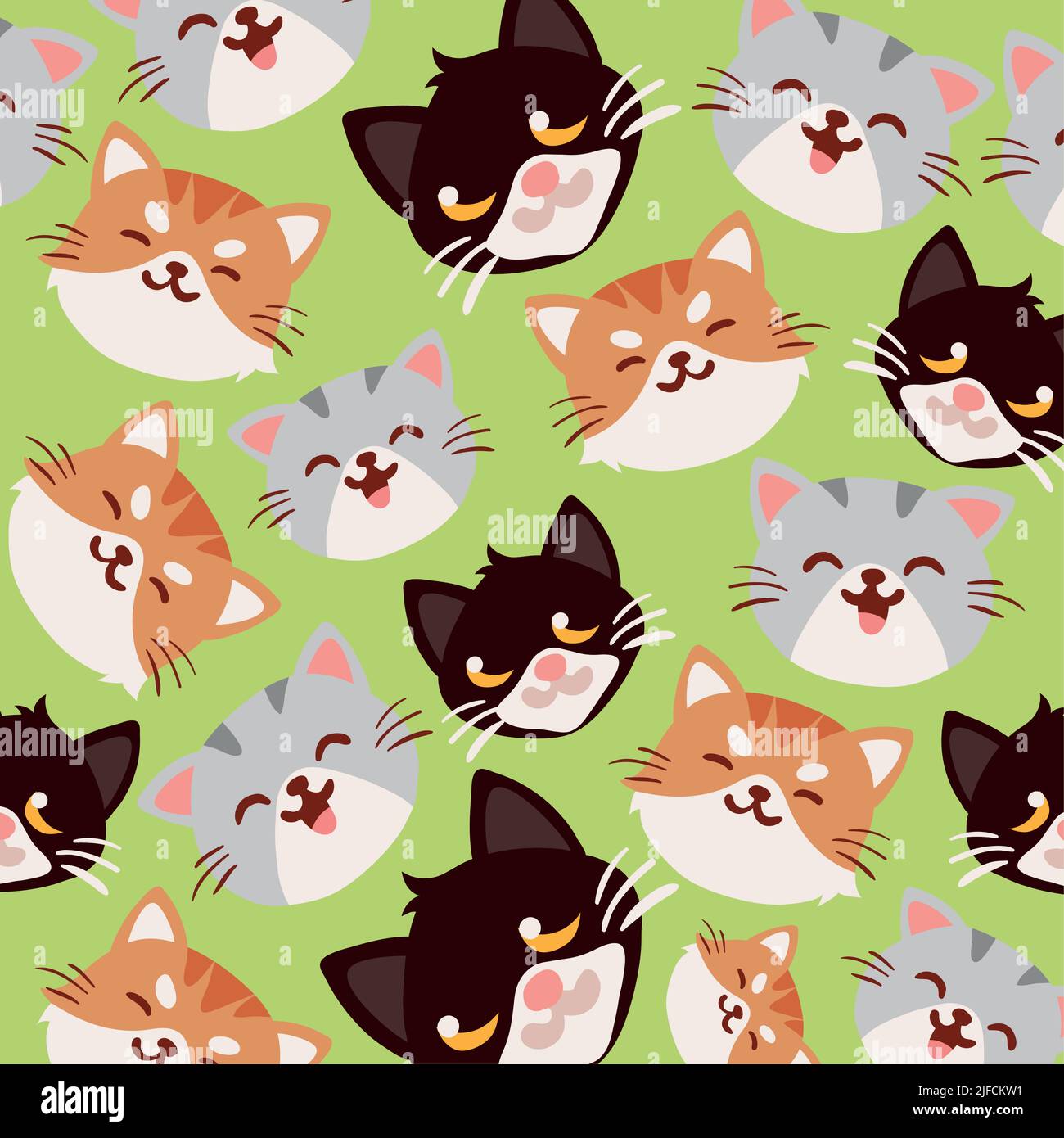 cats cute faces Stock Vector Image & Art - Alamy