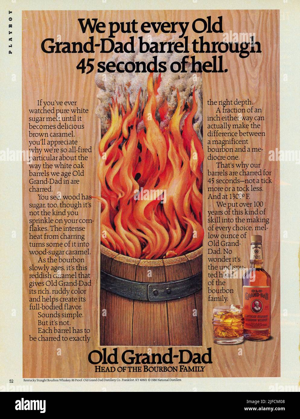 Vintage December 1986 "Playboy" Magazine issue advert, USA Stock Photo ...