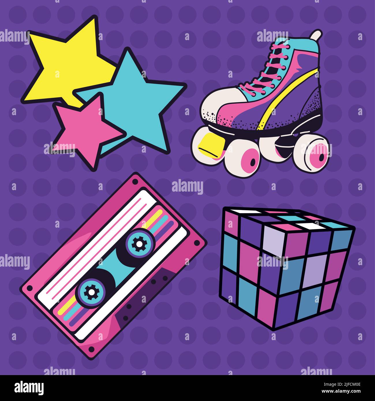 90s retro cartoon Stock Vector Image & Art - Alamy
