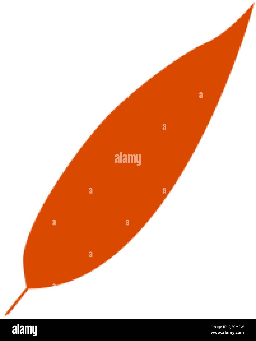 Flat leaf icon silhouette. Filled leaf glyph Stock Vector Image & Art ...