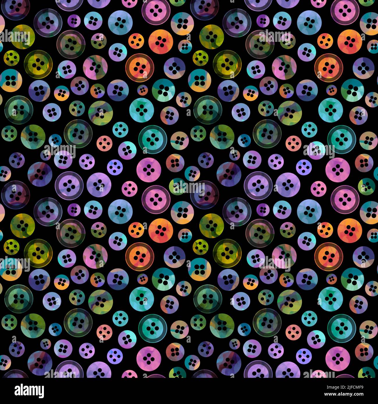 Hobbies seamless plastic buttons pattern for fabrics and wrapping paper ...