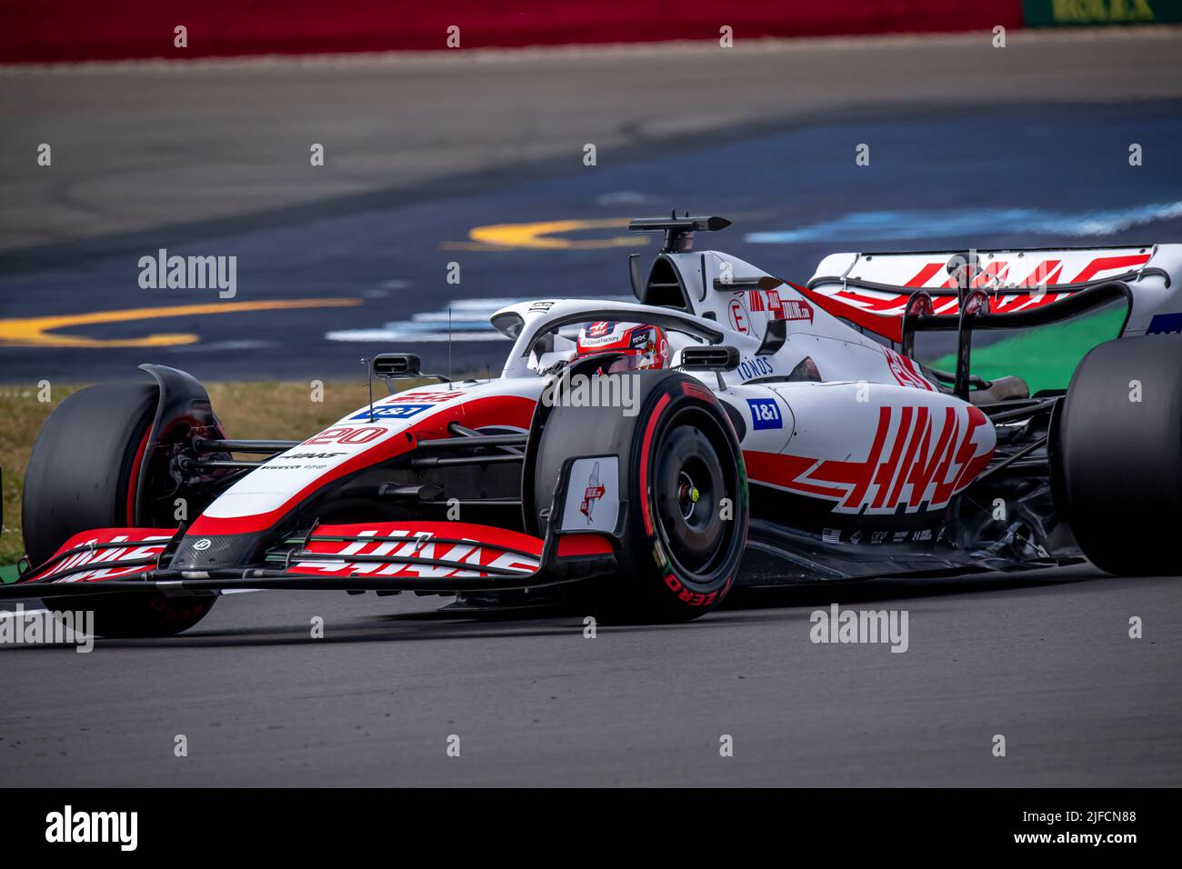 Silverstone, UK, 01st Jul 2022, Kevin Magnussen, from Denmark competes ...