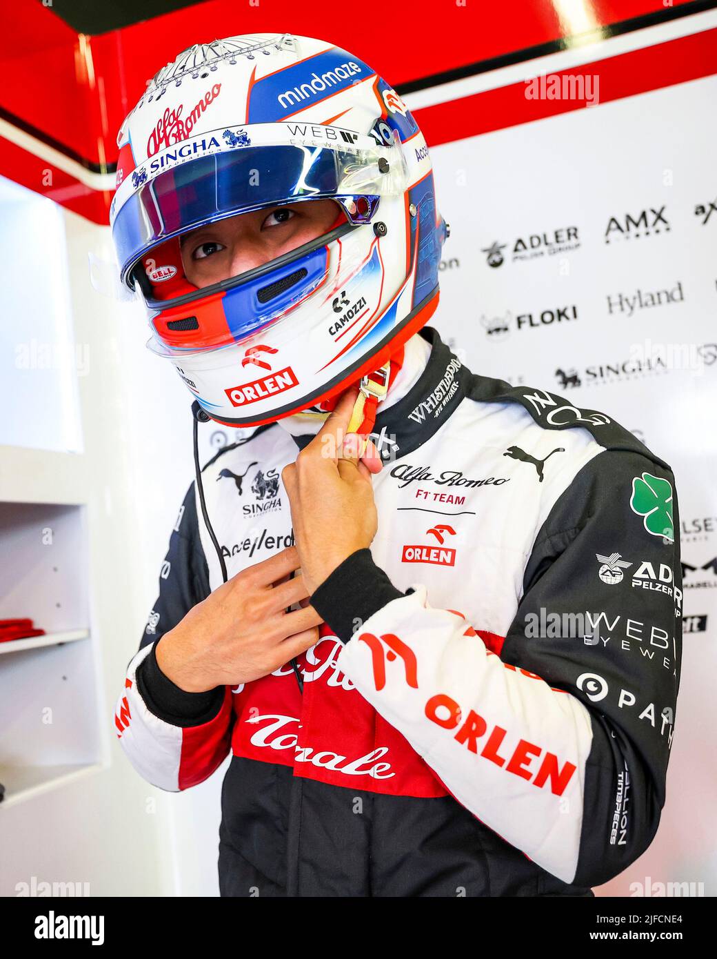 Silverstone, UK. 1st July, 2022. #24 Guanyu Zhou (CHN, Alfa Romeo F1 ...
