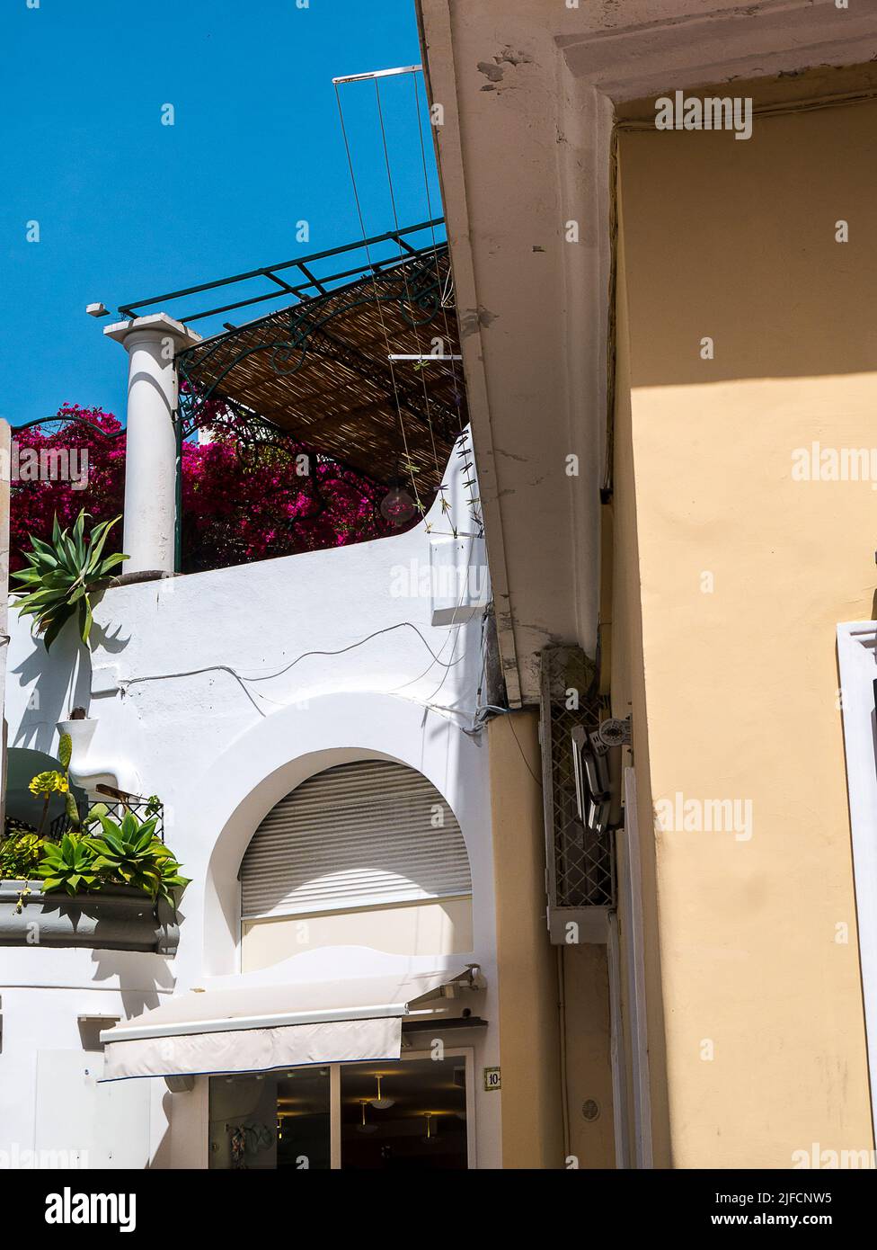Architecture on Capri is an Italian island off the Sorrentine Peninsula ...