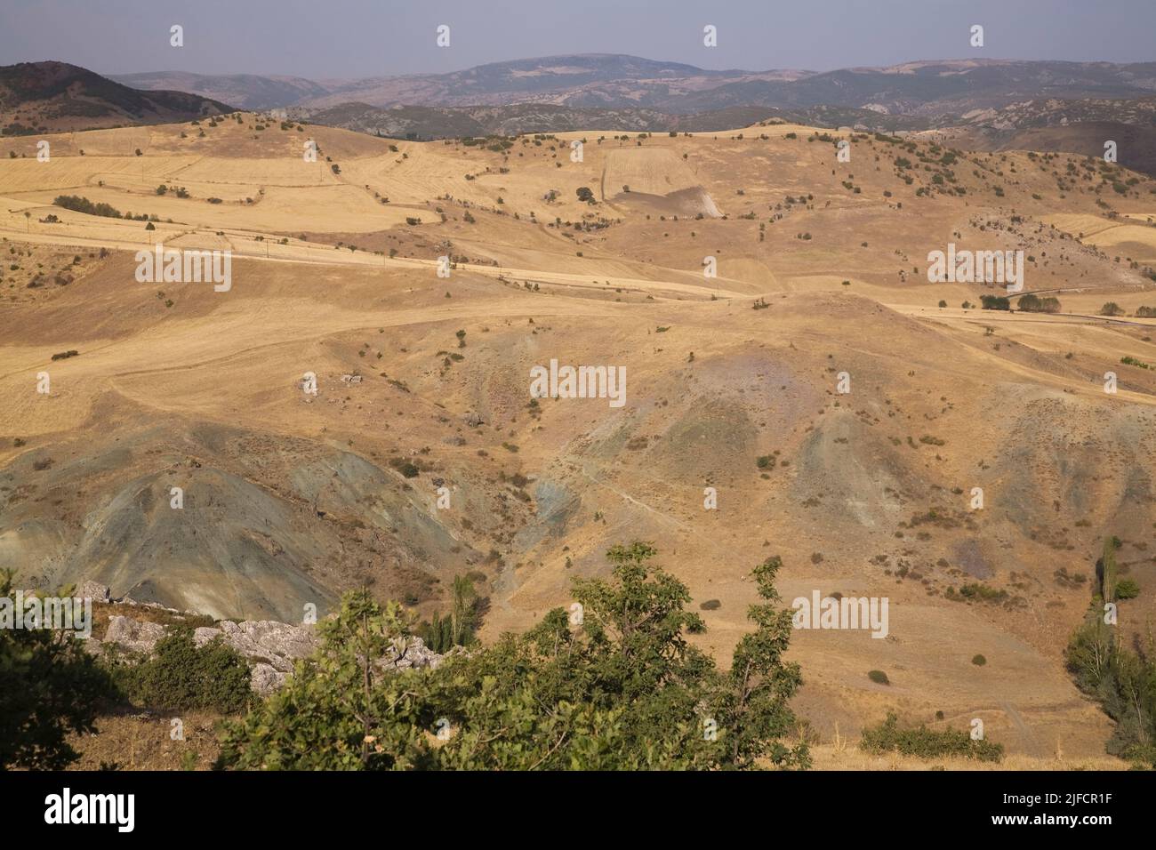 Area surrounding the ancient Hittite capital city site of Hattusas ...