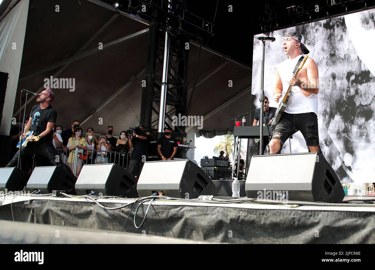 iHeartRadio Daytime Stage at Area 15 Las Vegas Featuring: All Time Low ...