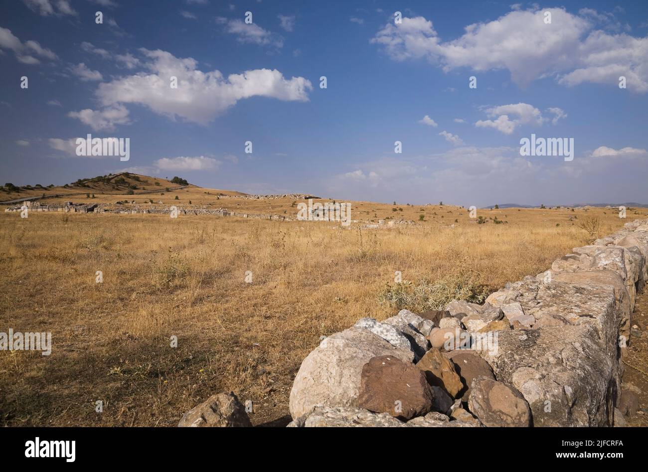 Settlement structures at the site of the ancient Hittite capital city ...