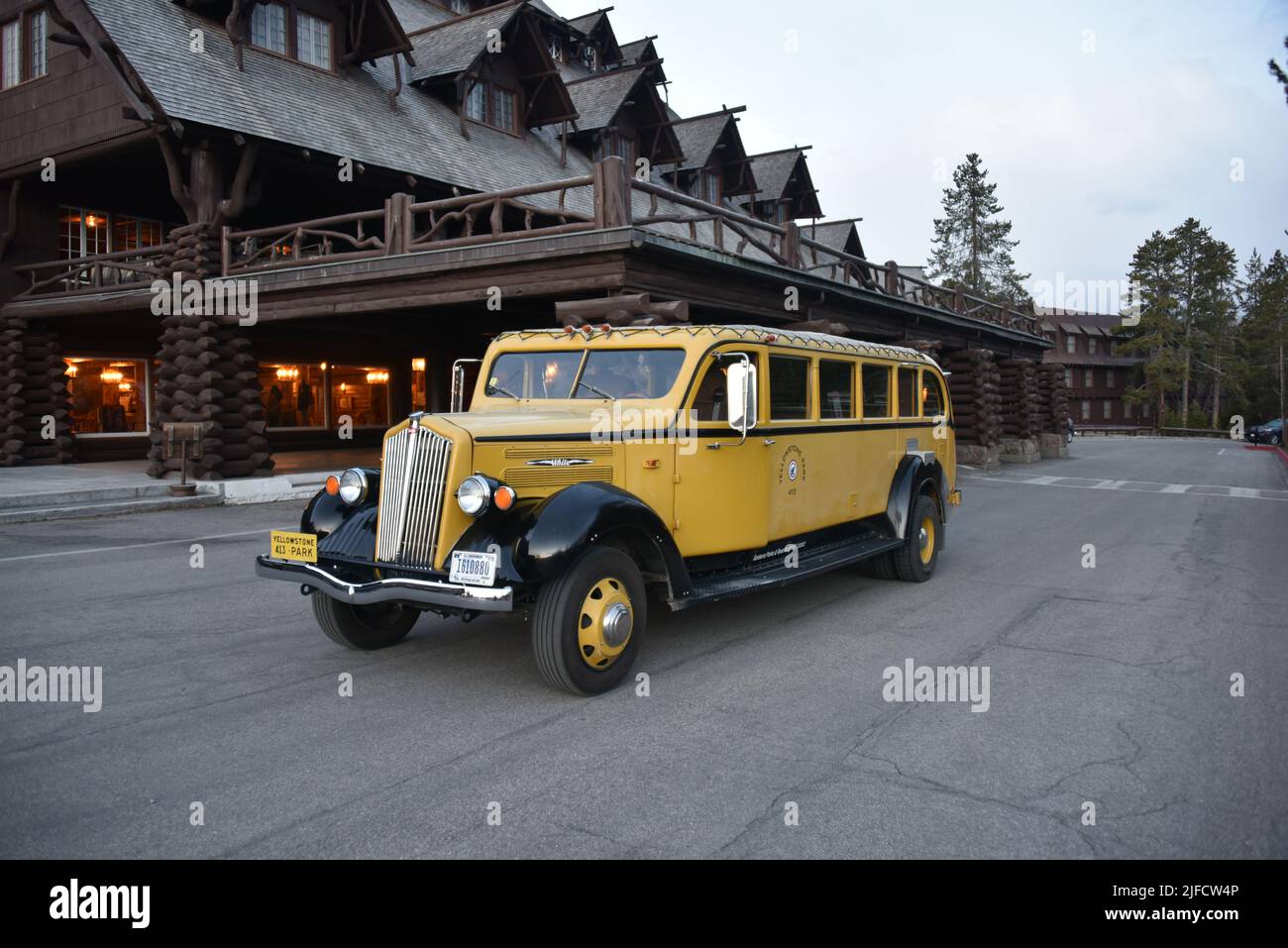 Yellowstone National Park. USA. 5/21-26/2022. Vintage 1936 White ...