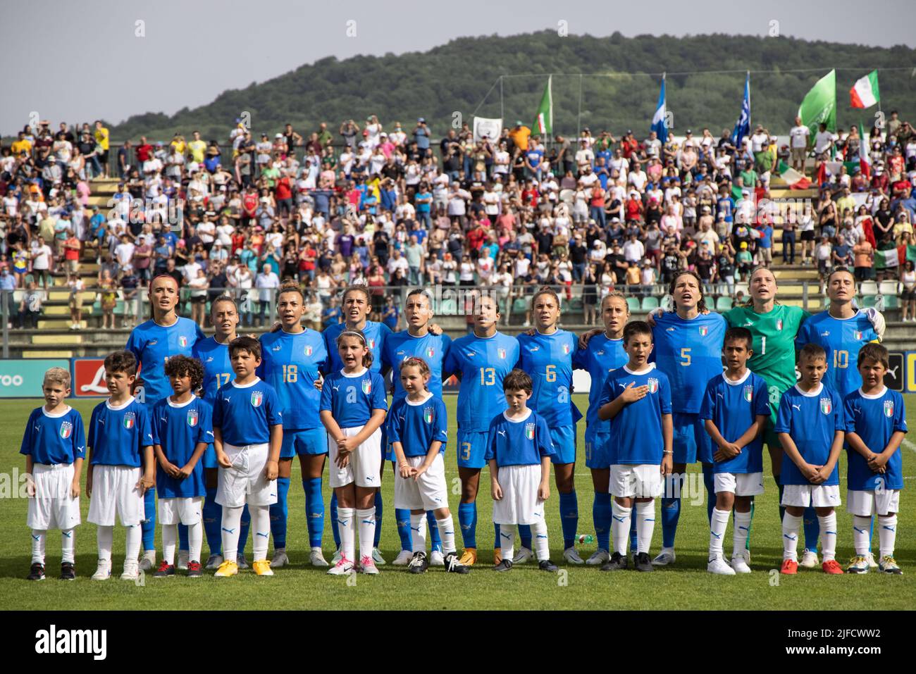 (L-R) Barbara Bonansea, Lisa Boattin, Arianna Caruso, Valentina ...