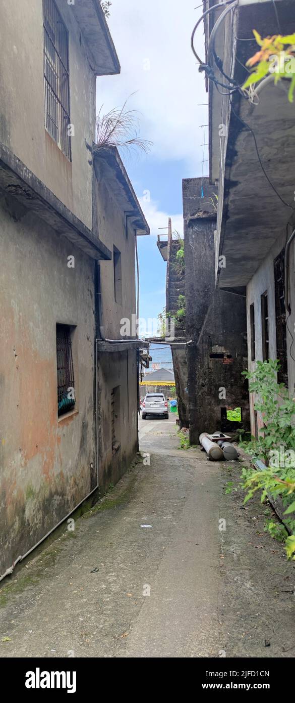 The gap between the house with nice sky view Stock Photo - Alamy