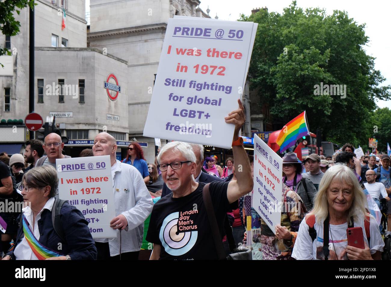 Gay pride march london 1972 hi-res stock photography and images - Alamy