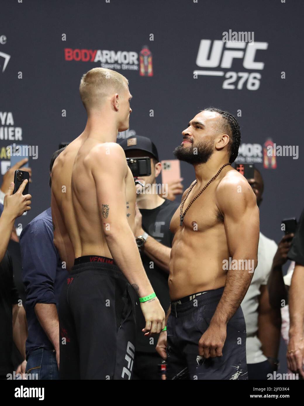 Las Vegas, USA. 01st July, 2022. LAS VEGAS, NV - JULY 1: (R-L) Gabriel ...