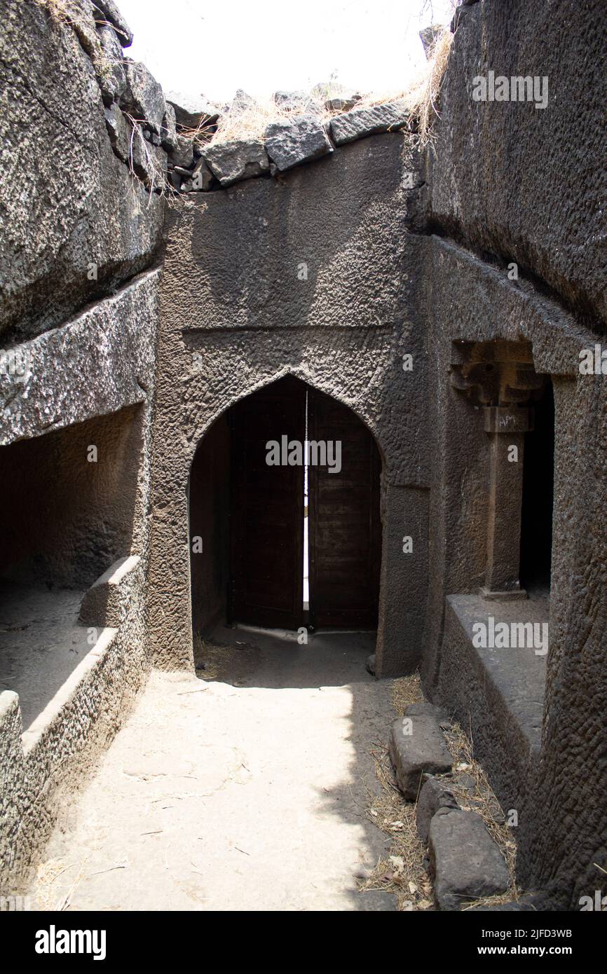 Maharashtra fort, fortress,Chavand fort Stock Photo - Alamy