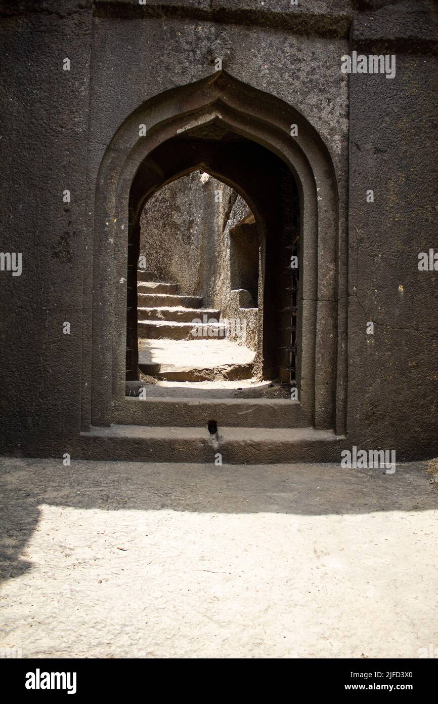 Maharashtra fort, fortress,Chavand fort Stock Photo - Alamy