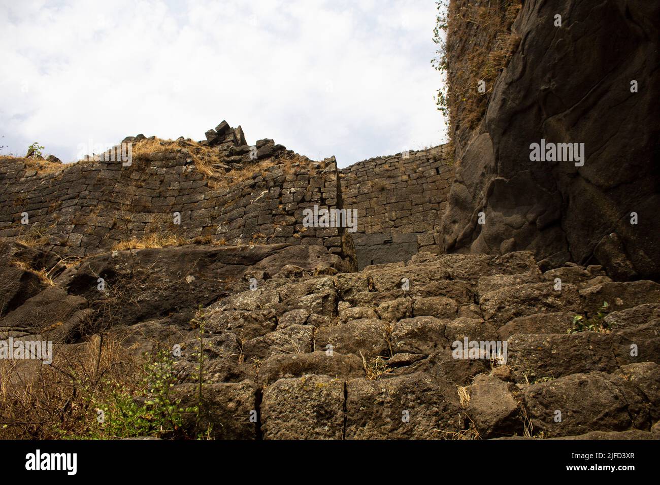 Maharashtra fort, fortress,Chavand fort Stock Photo - Alamy