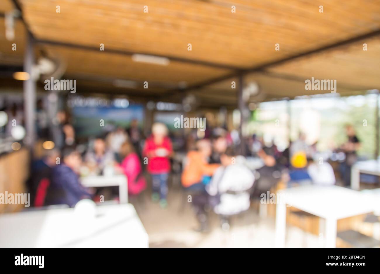 Image of abstract blurred coffee shop background, for any design Stock ...