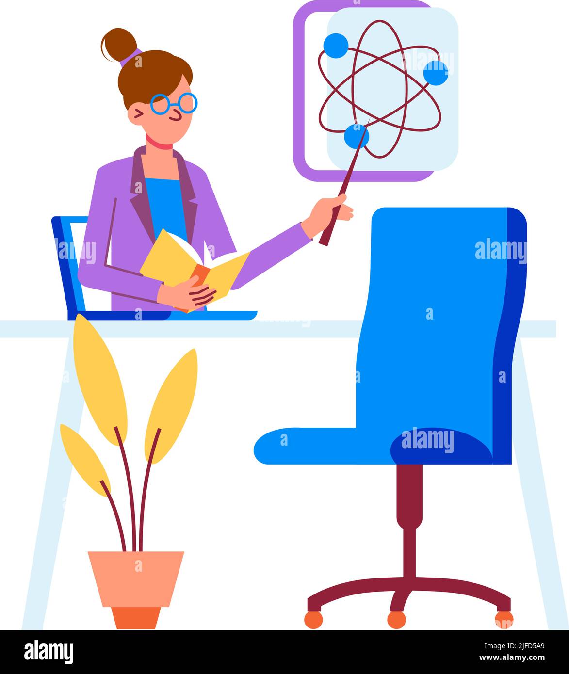 Online education distant learning at home concept with laptop teacher ...