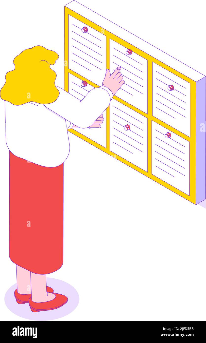 Community information board Stock Vector Images - Alamy