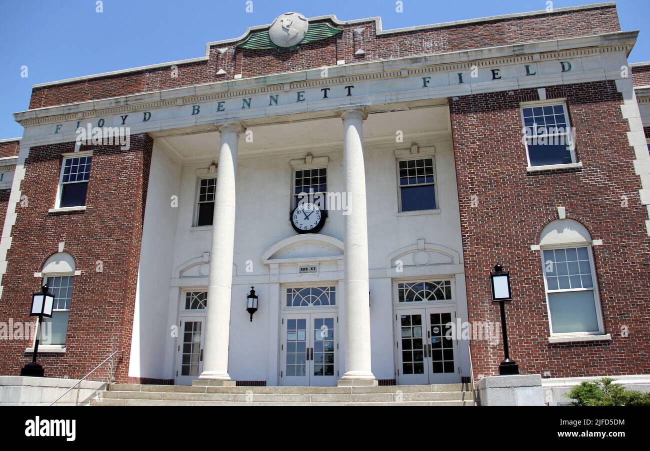 Floyd Bennet Field, Art Deco building of former main terminal and ...