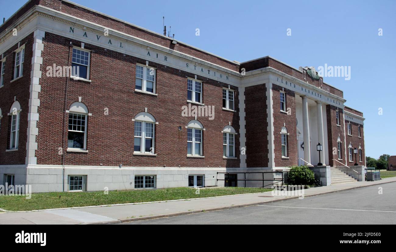Floyd Bennet Field, Art Deco building of former main terminal and ...