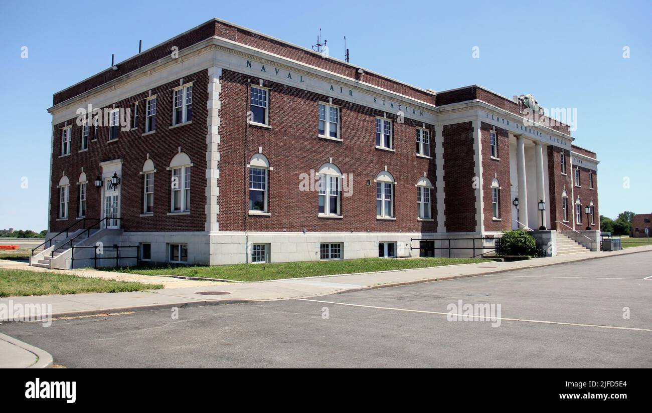 Floyd Bennet Field, Art Deco building of former main terminal and ...