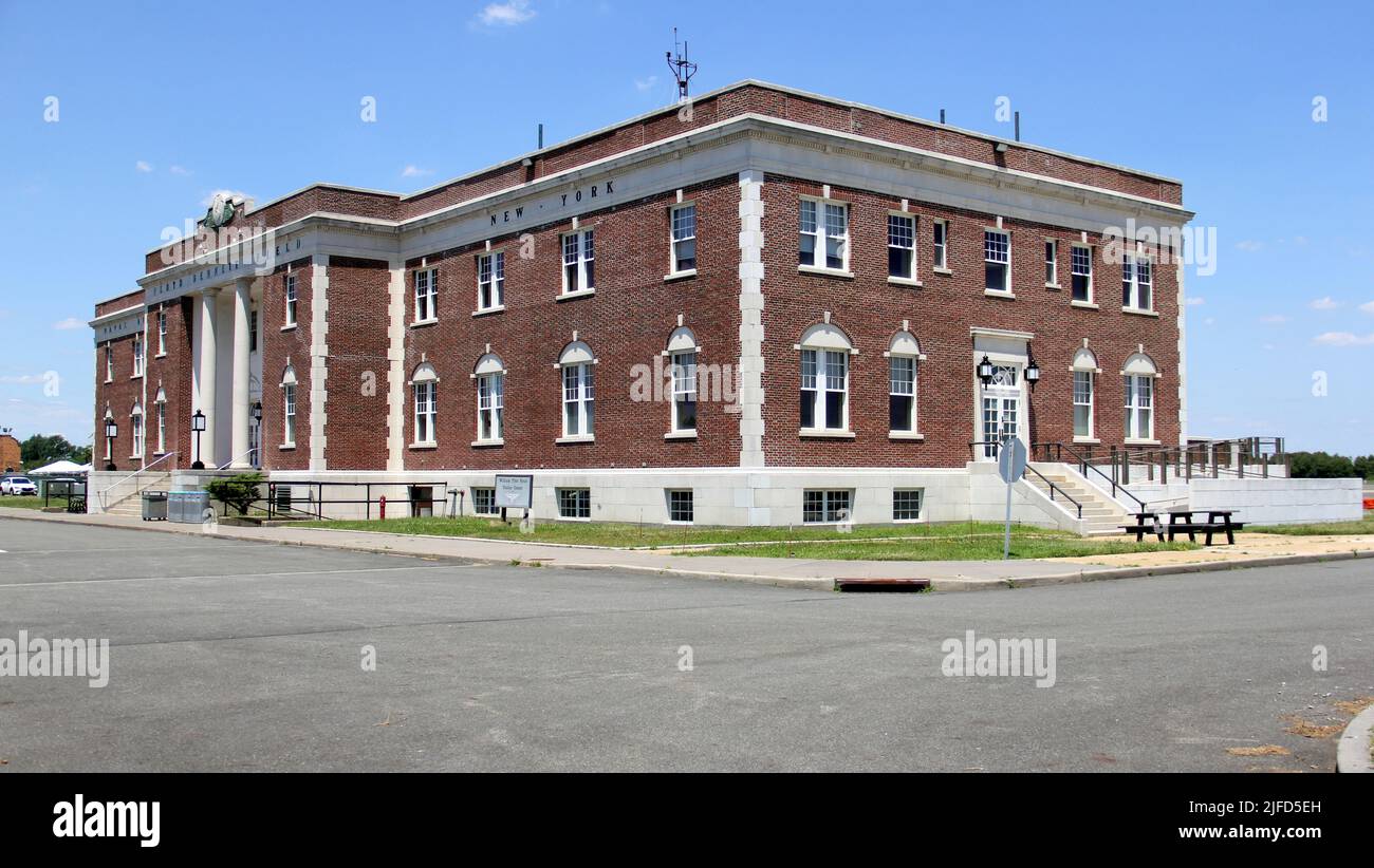 Floyd Bennet Field, Art Deco building of former main terminal and ...