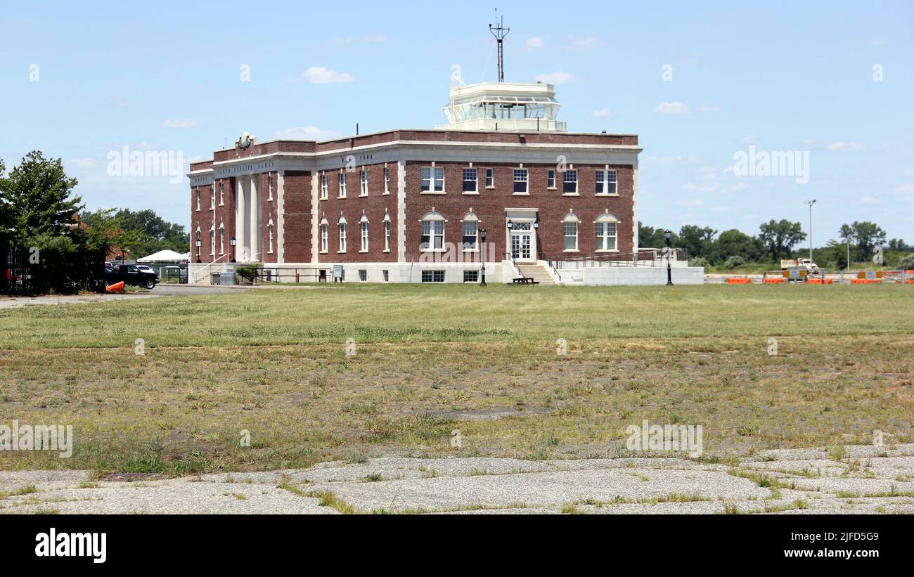 Floyd Bennett Field, Art Deco building of former main terminal and ...