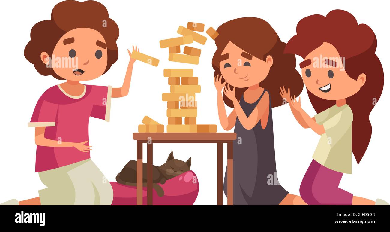 Cartoon kids playing jenga vector illustration Stock Vector Image & Art ... Cartoon kids playing jenga vector illustration Stock Vector Image & Art ...