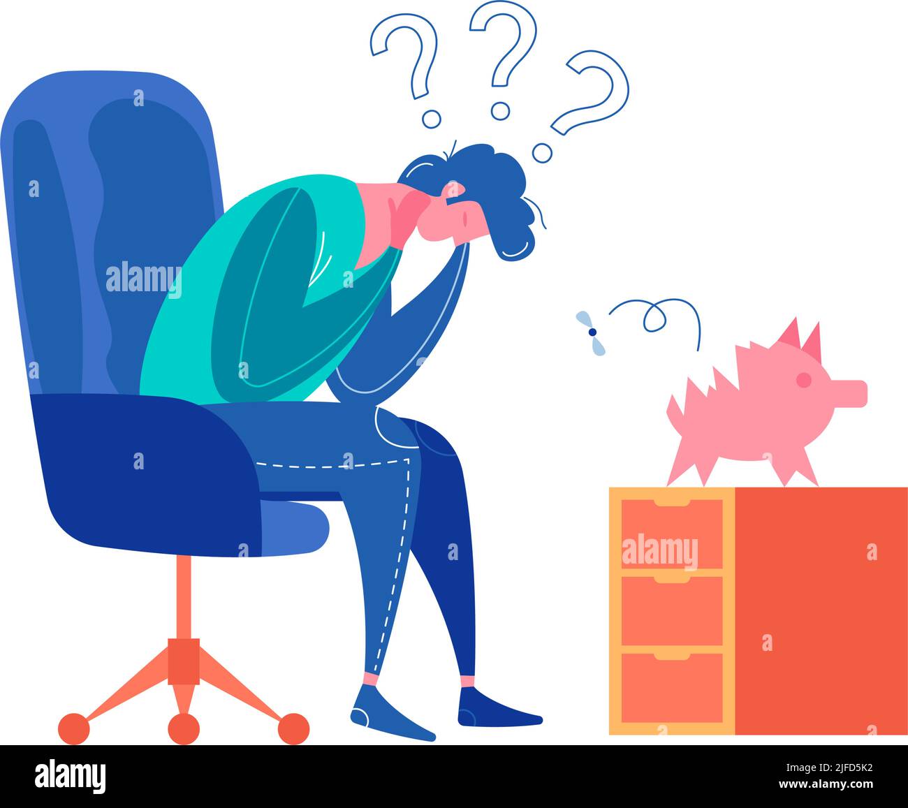 Loser failure success winning businessmen composition with distracted ...