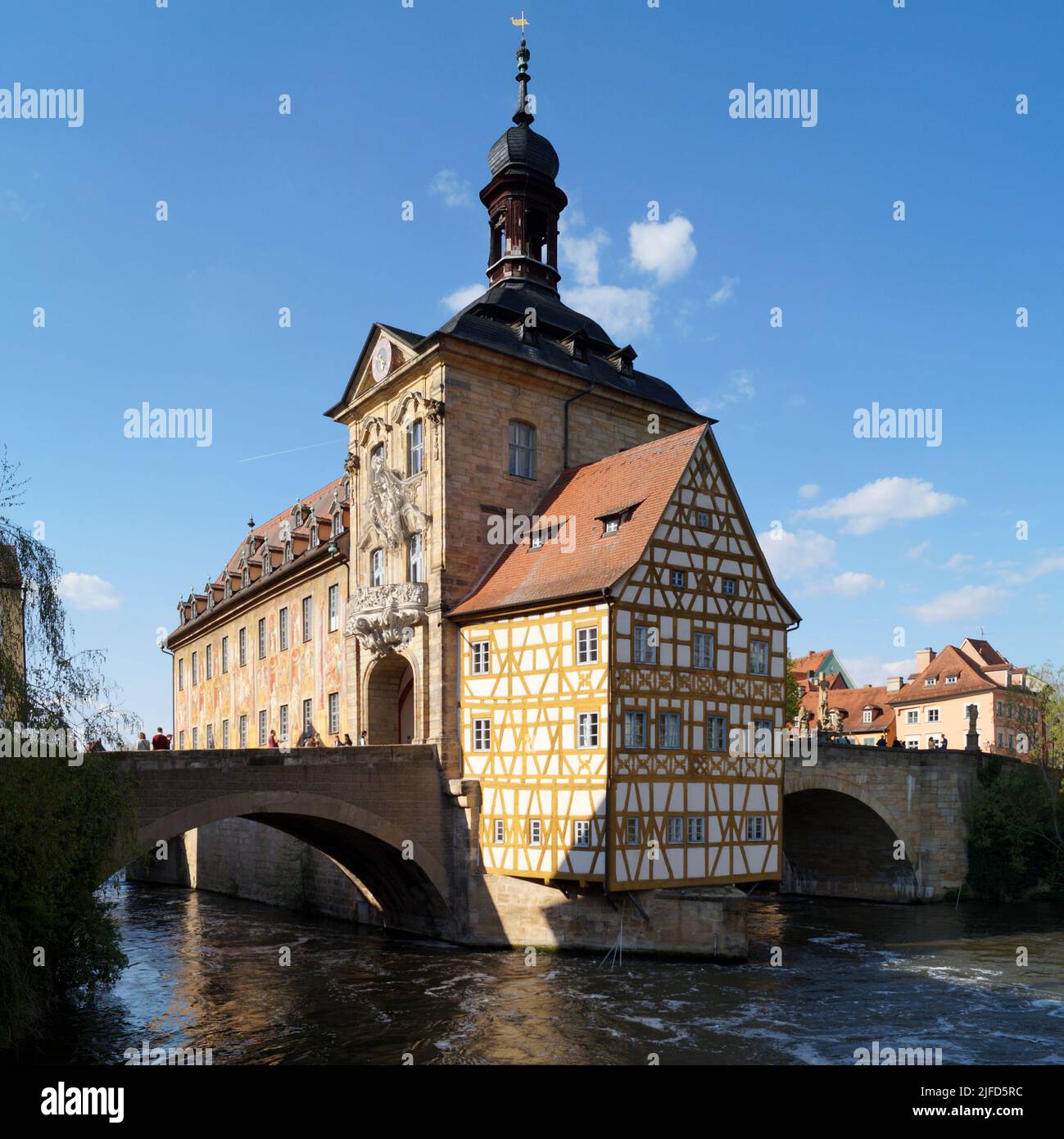 Old town hall, Altes Rathaus, built in 1386 in the middle of the ...