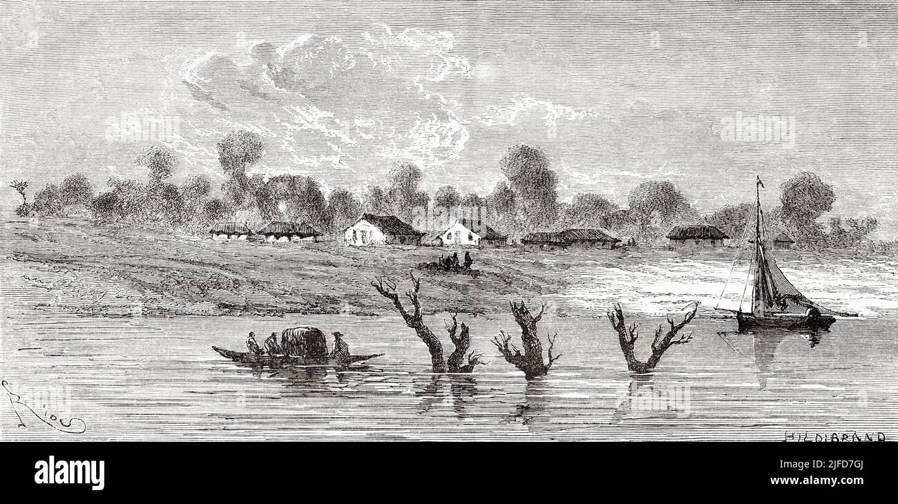 Village of Villa Nova on the Tefe river, State of Amazonas, Brazil ...