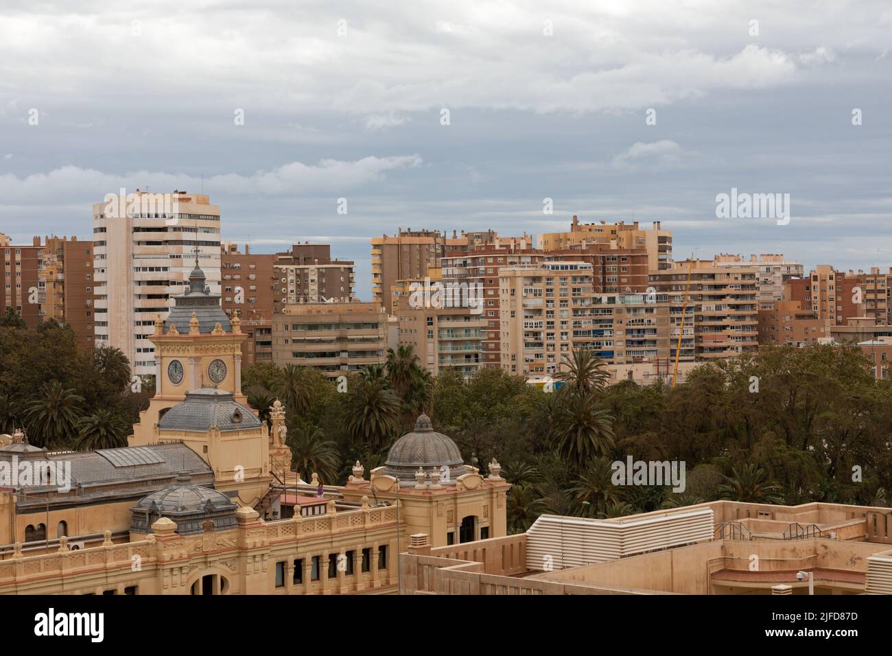 Picture of the city of malaga located in spain Stock Photo - Alamy