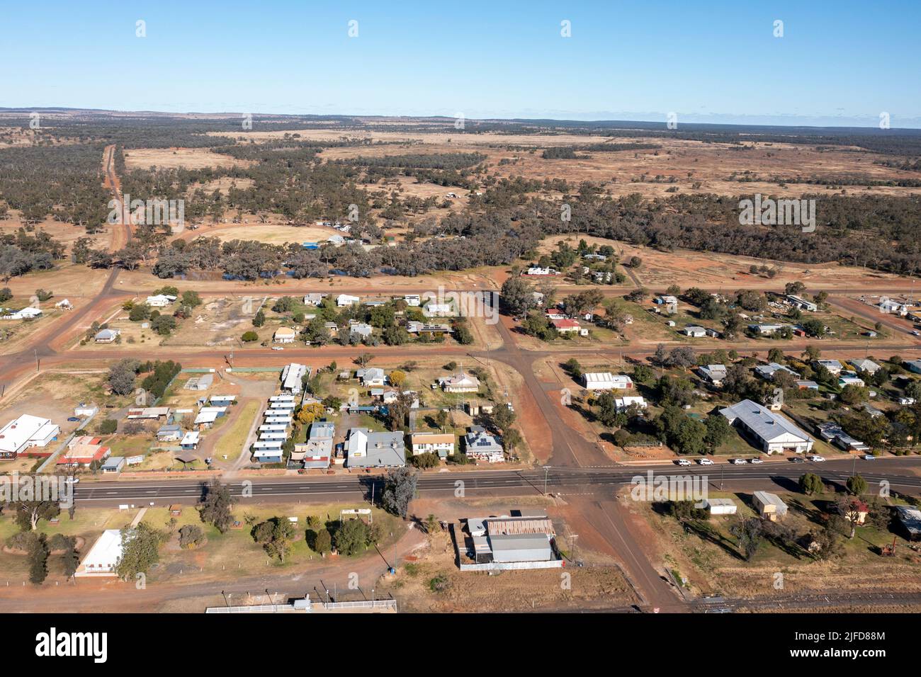 The western Queensland town of Morven Stock Photo - Alamy
