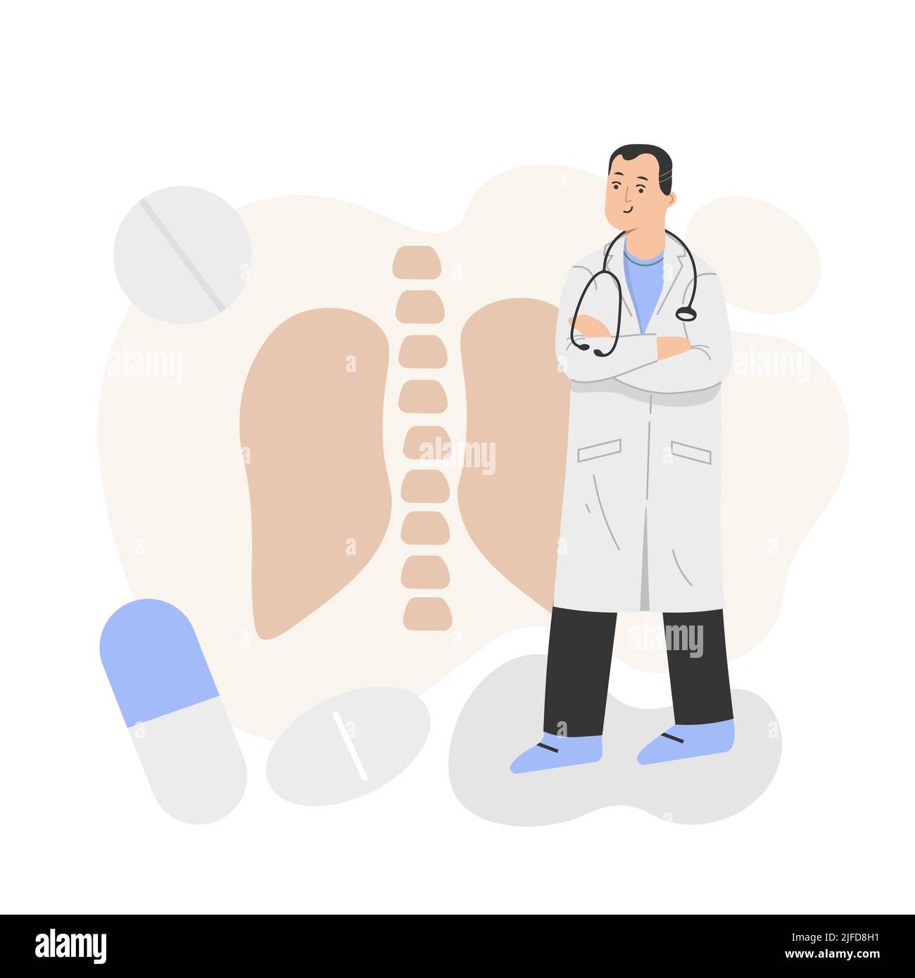 Team doctor in office Stock Vector Images - Alamy