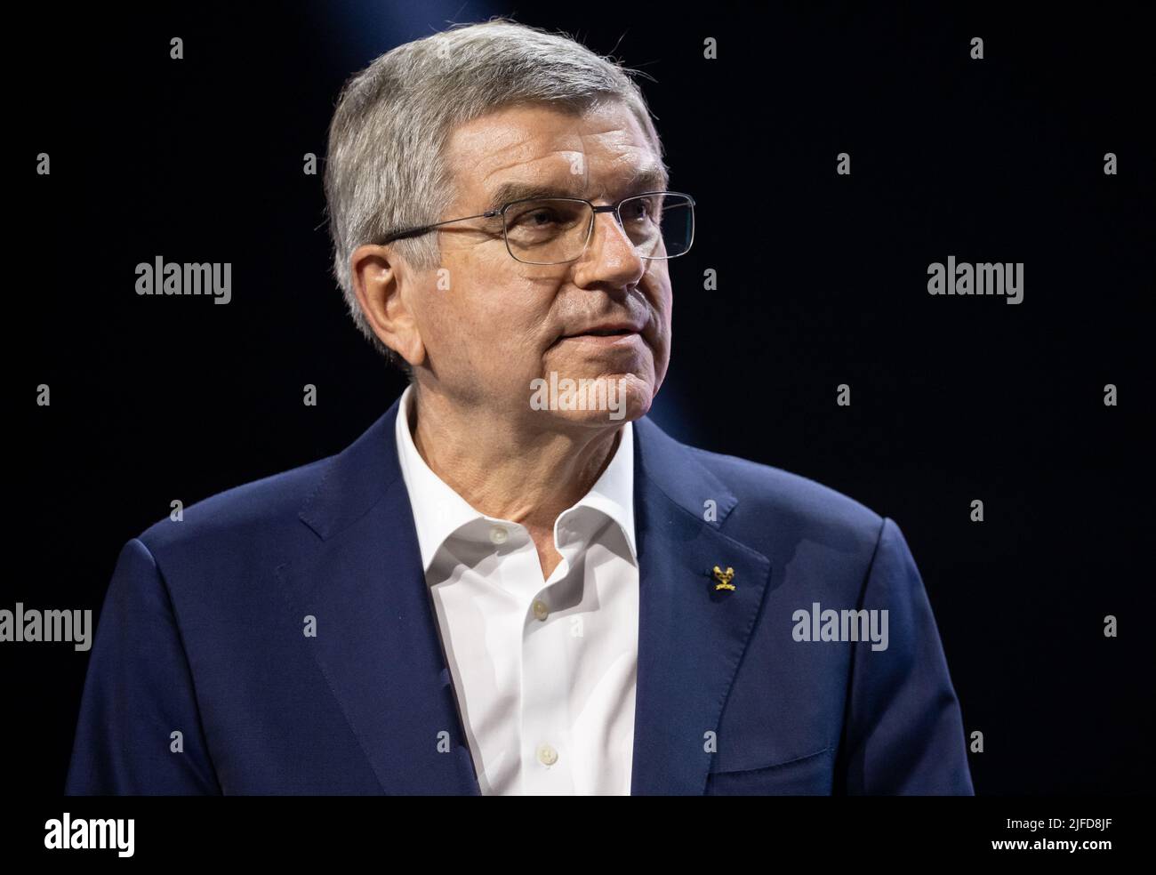 Munich, Germany. 01st July, 2022. Thomas Bach, President of the IOC ...