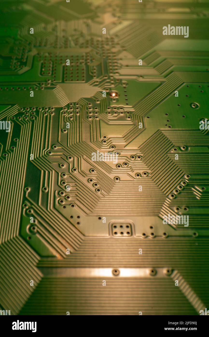 Electronic circuit board technology background. Electronic plate ...