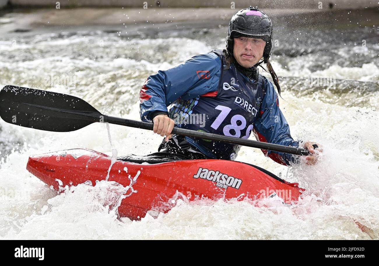 Nottingham, UK. 01st July, 2022. The ICF 2022 canoe freestyle World ...