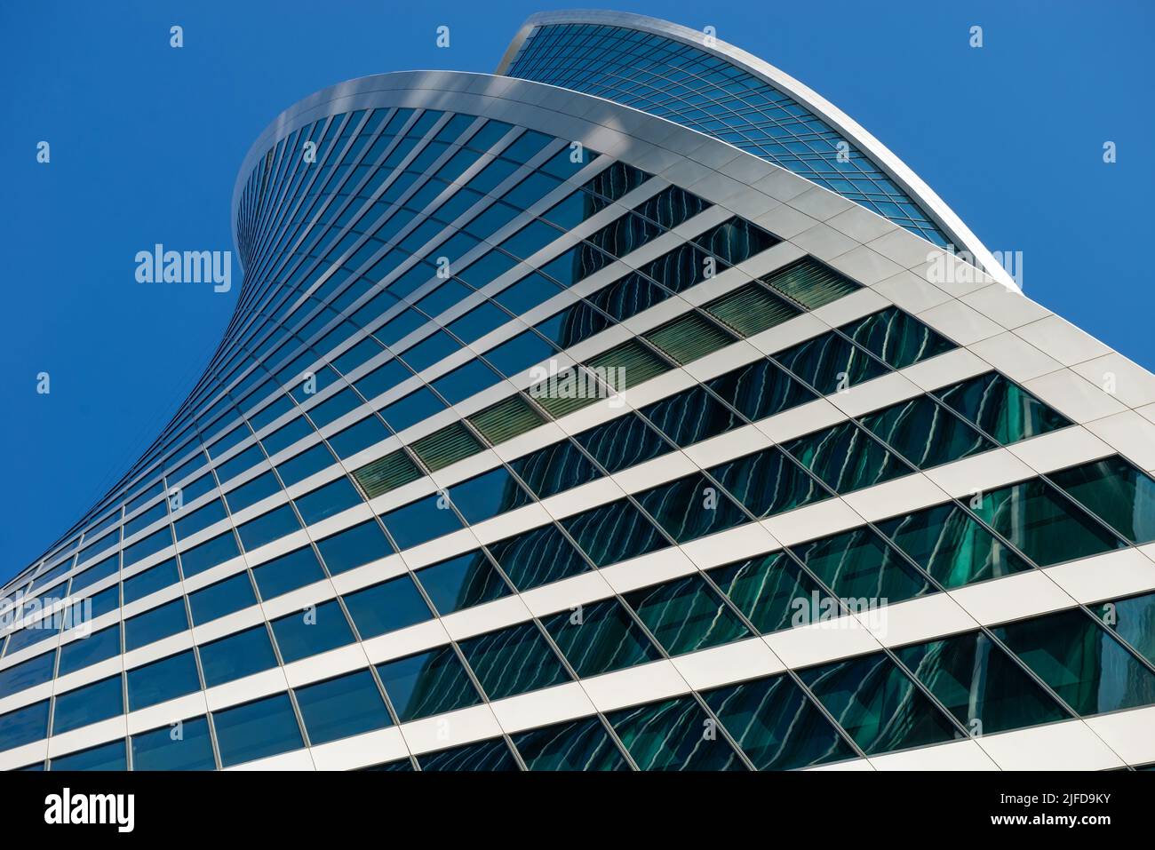 MOSCOW, RUSSIA - October 10, 2021: Evolution Tower - Skyscraper of the ...