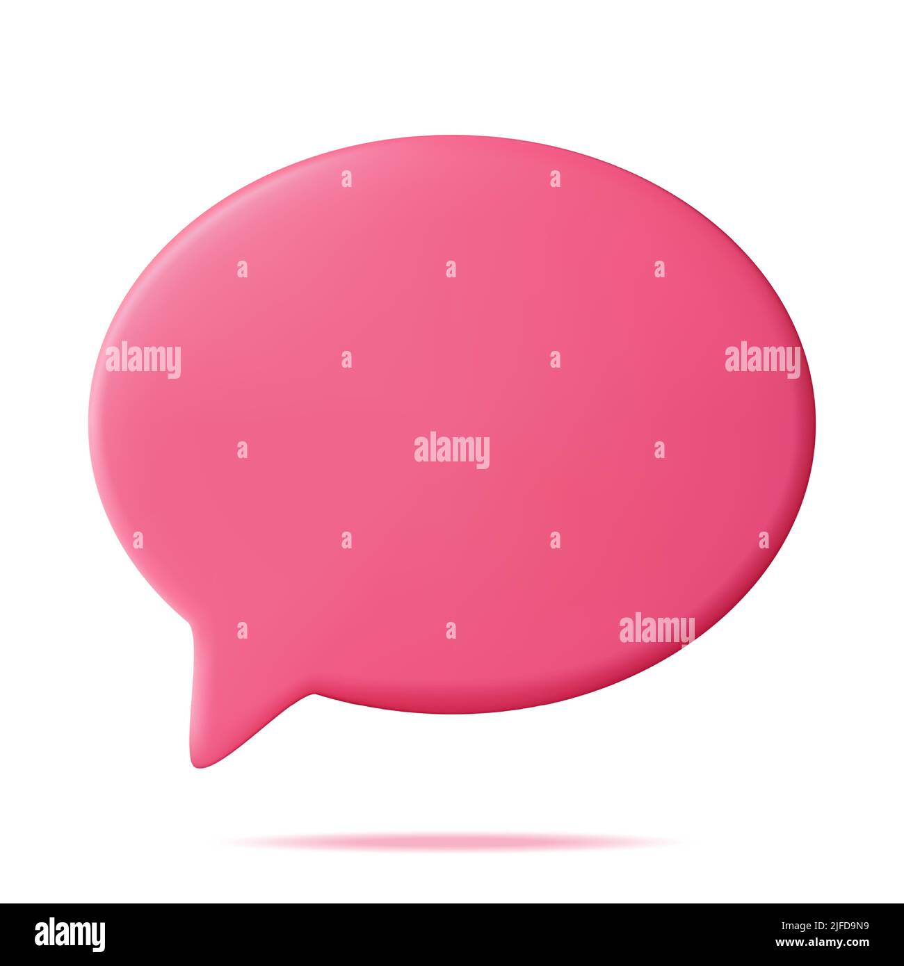 3D Red Blank Speech Bubble Isolated Stock Vector Image & Art - Alamy