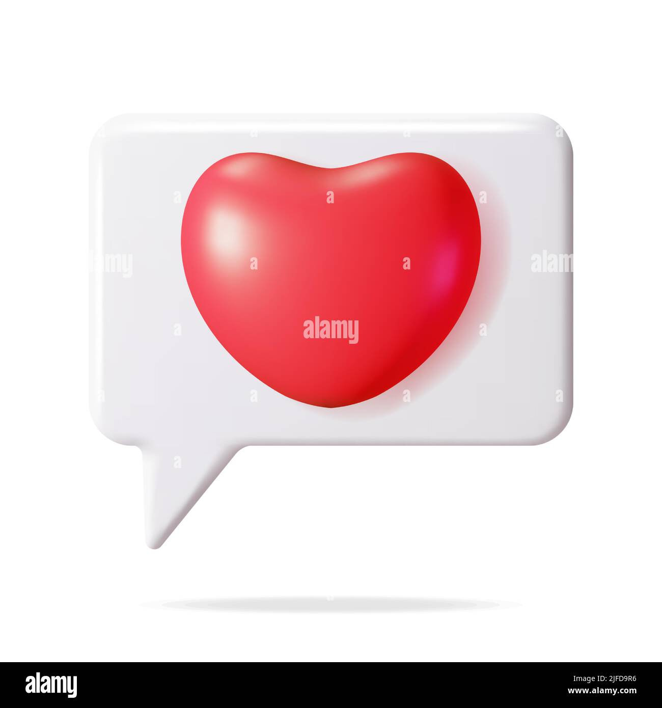 3D Like Icon with Heart Isolated Stock Vector Image & Art - Alamy