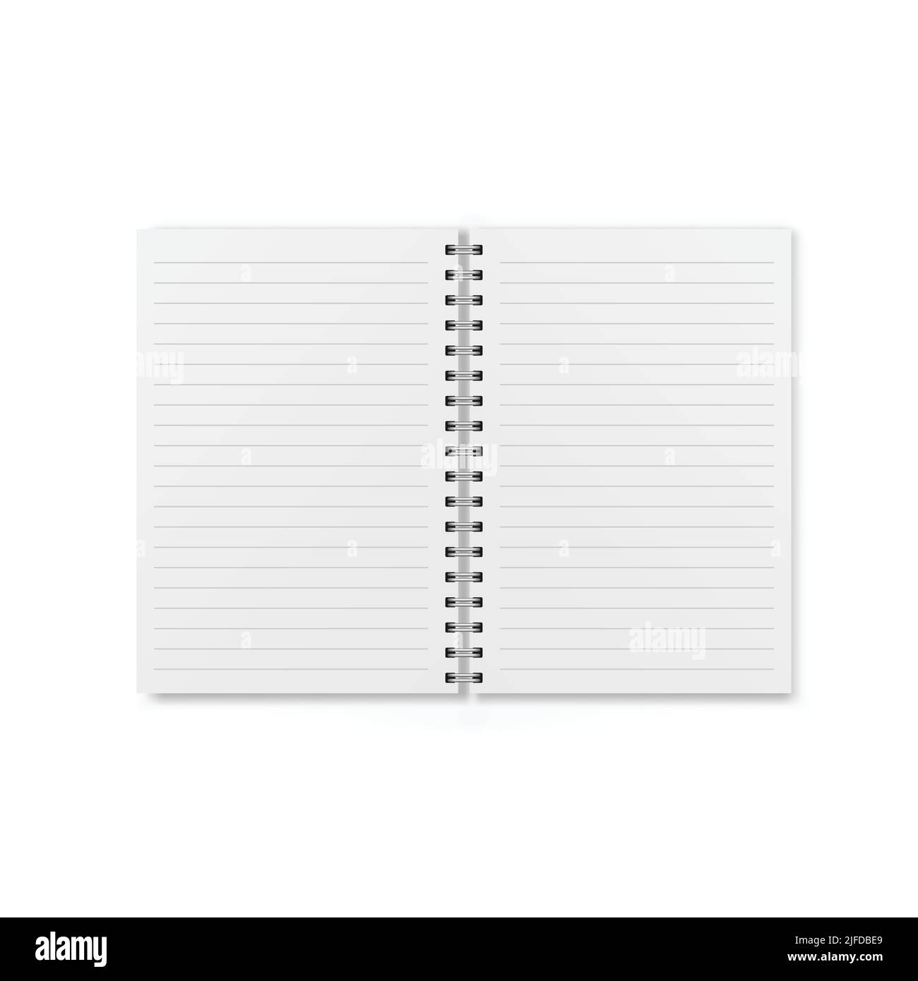 Notebook icon in flat style. Paper sheet vector illustration on ...